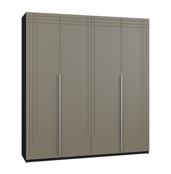 Шкаф распашной Mebel House Shop Эстетика 4х 20, 180x60x220 см купить c ...