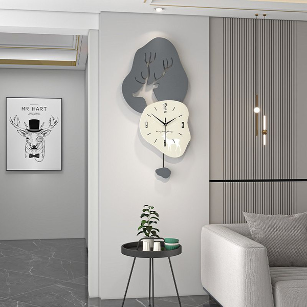Часы настенные бесшумные/Декоративные настенные часы 74*36cm - купить ...