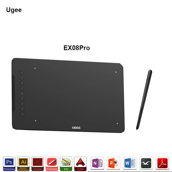 Графический планшет Ugee, A5, Mac OS, Android, 8192 уровня, черный купить по низкой цене с ...