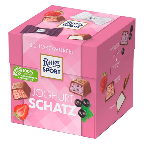 Шоколадные конфеты Ritter Sport Choco Cubes Joghurt с йогуртовой ...