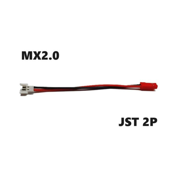 Переходник JST 2P 2pin на JST-DS (папа / папа) 37 разъемы JST-2P 2pin красный на MX2.0-2P LOSI ...