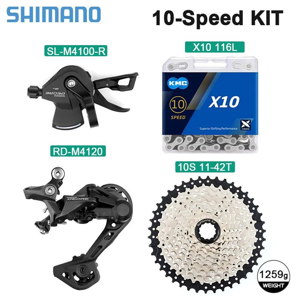 Горный велосипед SHIMANO DEORE M4100, четырехсекционная 10-скоростная ...