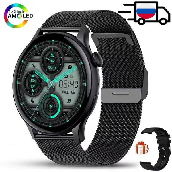 Характеристики LYKRY Умные часы Умные часы наручные с AMOLED экраном ...