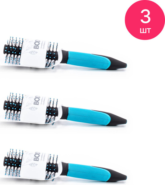 Щетка для волос Meizer / Мейзер круглая пластиковая 175мм / расческа ...