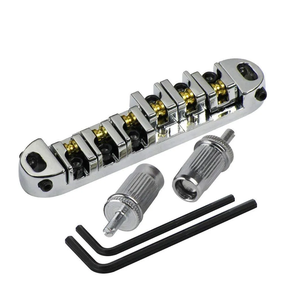 Бридж Tune-O-Matic из хромированного металла для замены Les Paul ...
