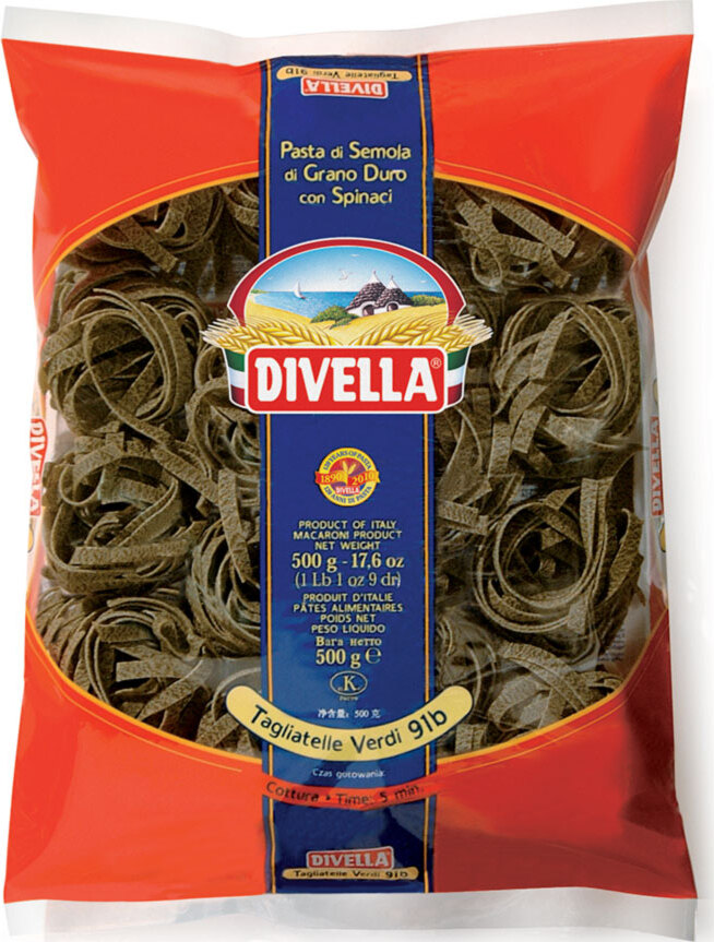 Макароны (паста) Divella/Италия Тальятелле/шпинат 500г. — купить в ...