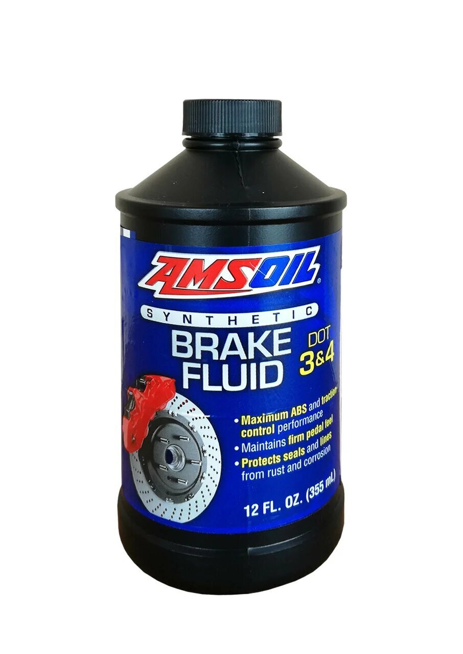 Тормозная жидкость AMSOIL DOT 3 and DOT 4 Synthetic Brake Fluid (0,355л ...