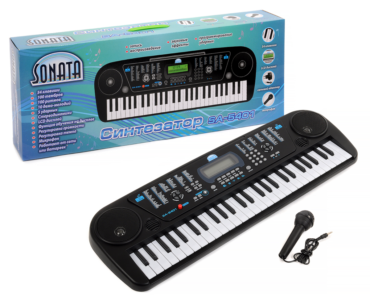 Синтезатор "SONATA" 54 клавиши — купить в интернет-магазине OZON с ...