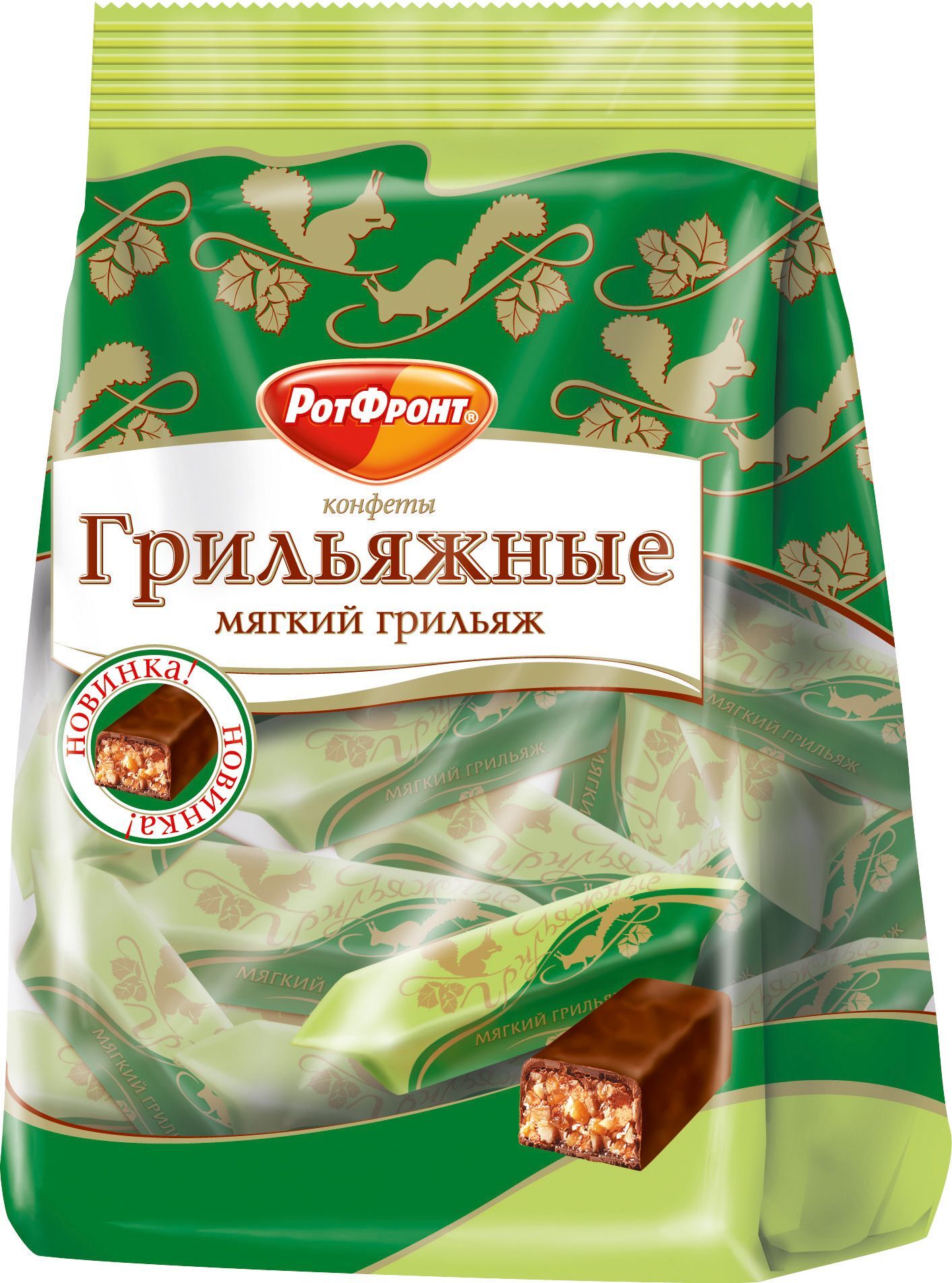 Характеристики Конфеты Рот Фронт Мягкий грильяж, 200 г, подробное ...