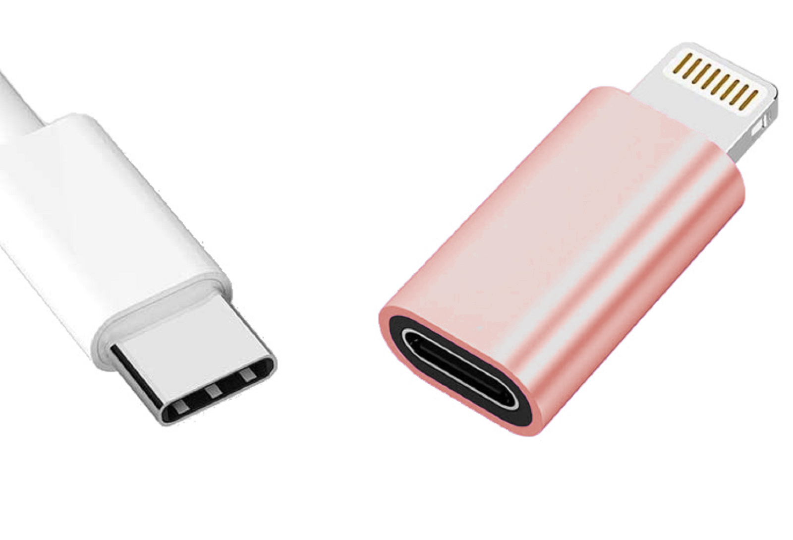 Характеристики Переходник-Адаптер USB Type-C на lightning 8 pin ("папа ...