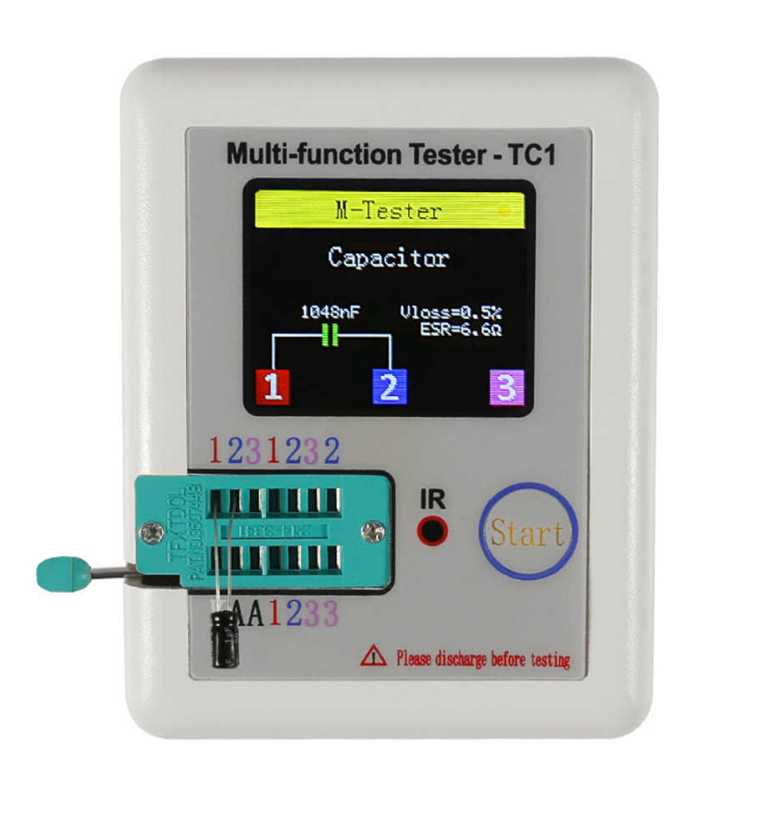 Тестер радиокомпрнентов LCR-TC1 (RLC,ESR, транзисторы) - купить с доставкой по выгодным ценам в ...