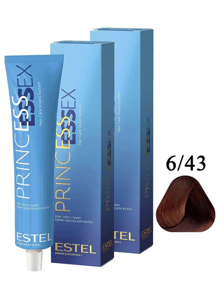 ESTEL PROFESSIONAL Крем-краска PRINCESS ESSEX для окрашивания волос 6/ ...