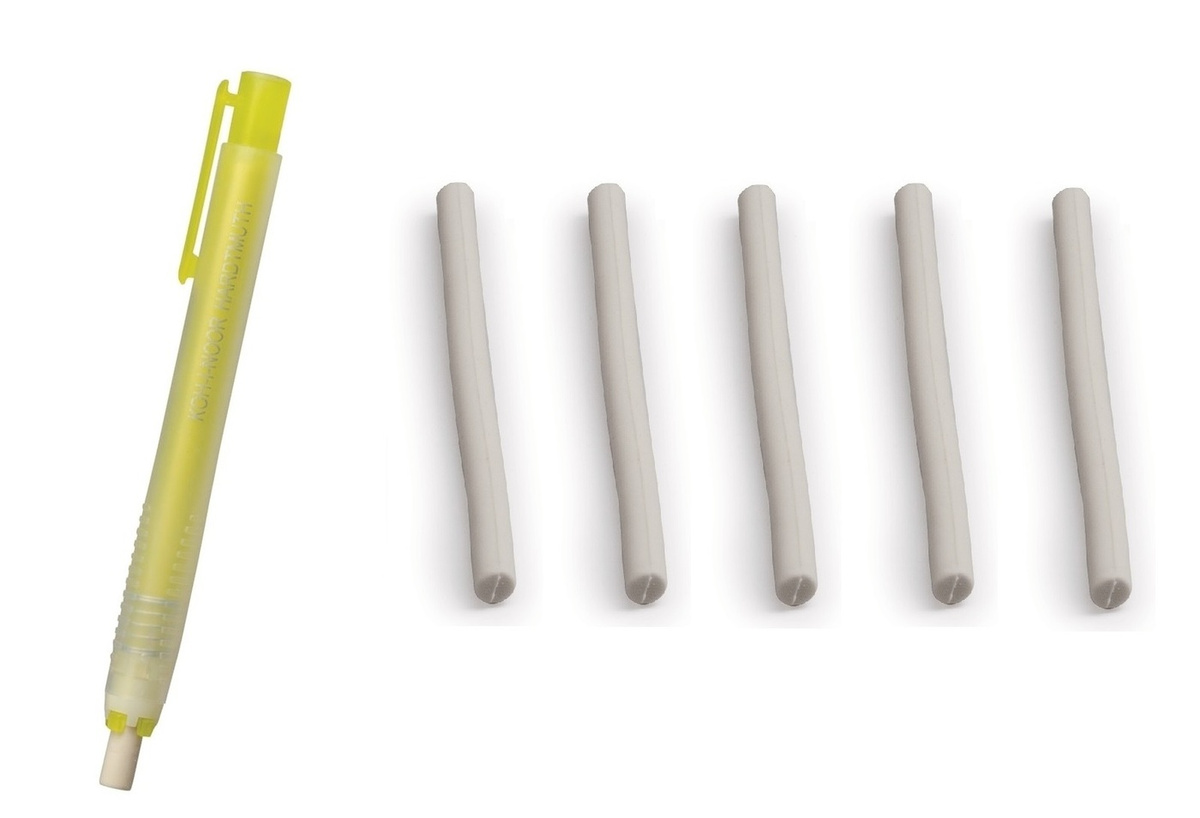 Резинка стирательная KOH-I-NOOR выдвижная, пластиковый футляр цвет ...