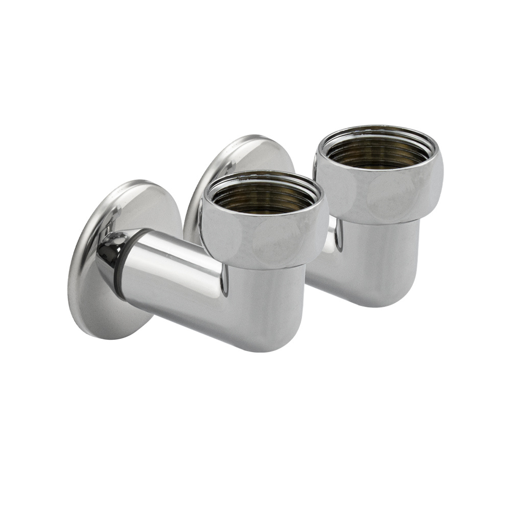 Американка хромированная угловая к полотенцесушителю 1х1/2 г / ш (пара ...