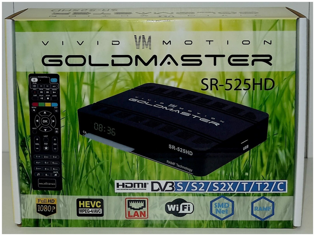 Комбинированный ресивер GoldMaster SR-525HD S2/S2X/T2/C — купить в ...