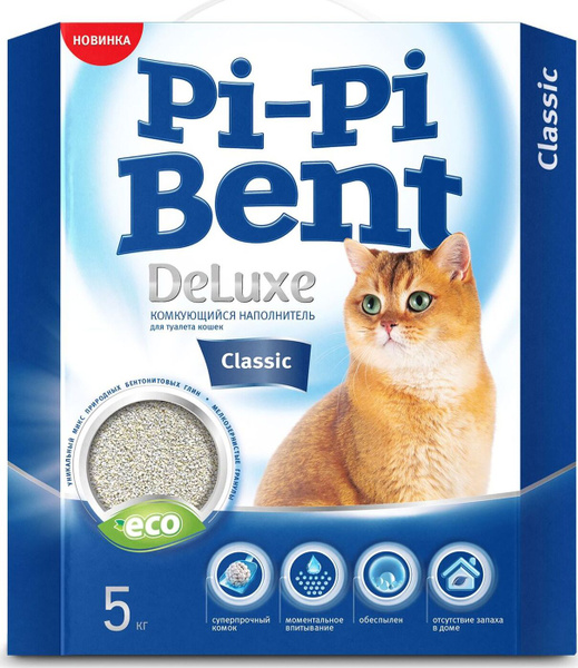 Наполнитель Глиняный Pi-Pi-Bent Комкующийся Без отдушки 5000г. - купить ...