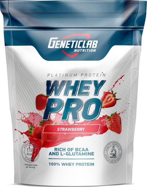 Протеин Geneticlab "Casein Pro", клубника, 1 кг - купить с доставкой по ...