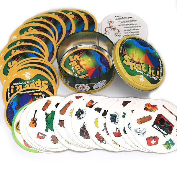 Настольная игра Игрушка-вертушка Dobble Go camping, 55 карт - купить с ...