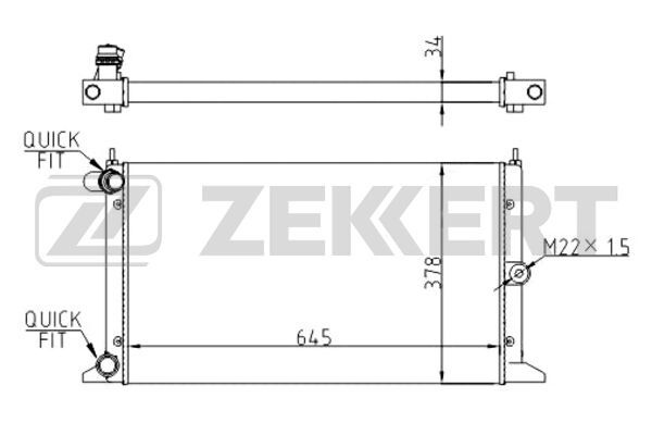 Радиатор Охл. Дв. Ford Galaxy 95- Seat Alhambra 96- Vw Sharan 00 ...