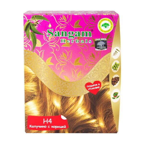 Sangam Herbals Краска для волос, 60 мл - купить с доставкой по выгодным ...