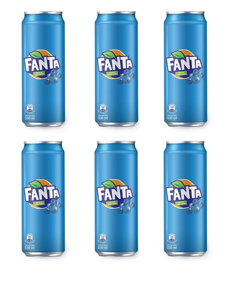 Газированный напиток Fanta Blueberry Flavor / Лимонад Фанта со вкусом ...