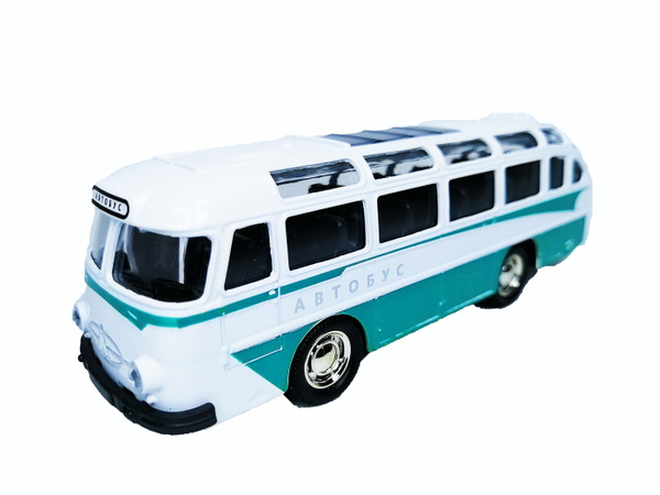 Модель автобуса ЛАЗ-697E "Tурист" 14 см бело-зеленый - купить с ...
