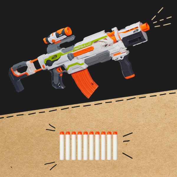 Бластер Нерф Модулус Трекер ( Nerf Modulus Tracker ECS-10 ), пистолет ...