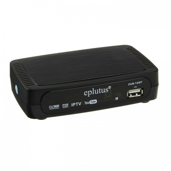 ТВ-ресивер Eplutus DVB-128T, черный купить по выгодной цене в интернет ...