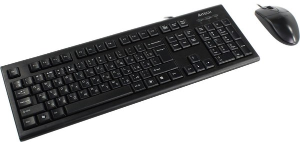Комплект игровая мышь + клавиатура A4Tech KR-8520D, Black купить по ...