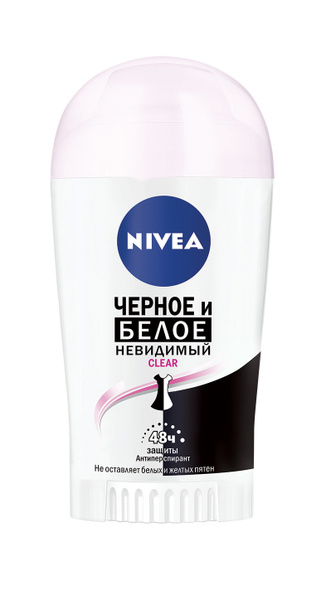 Nivea Дезодорант-стик женский Clear Невидимая Защита для черного и ...