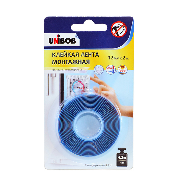Unibob Клейкая лента 12 мм 2 м, 1 шт купить на OZON по низкой цене ...