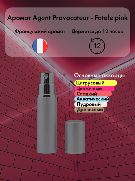 Parfumeur Lab По мотивам Agent Provocateur - Fatale pink Духи 5 мл ...