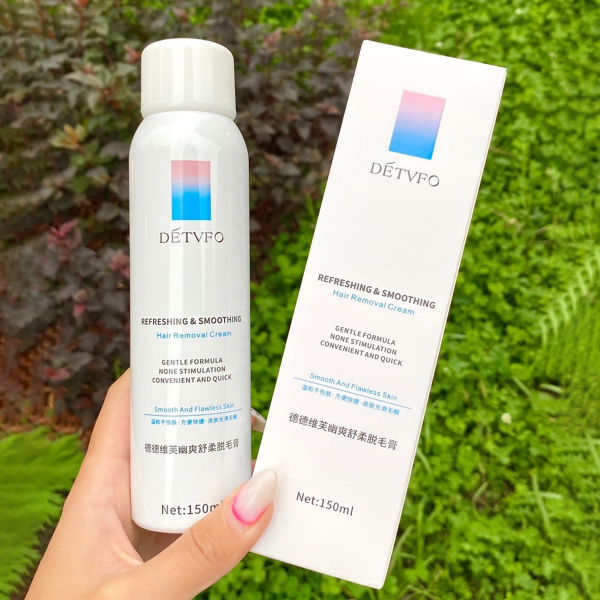 Спрей-пенка депилятор DETVFO Refreshing and Smoothing/ Средство для ...