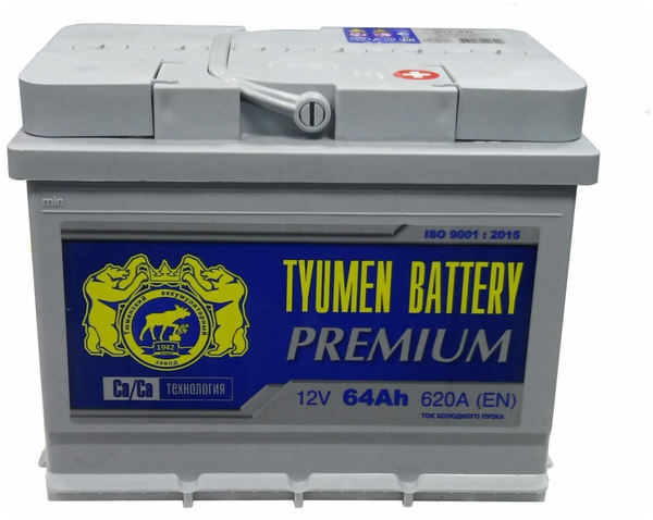 Tyumen Battery Аккумулятор автомобильный, 64 А•ч, Обратная ...