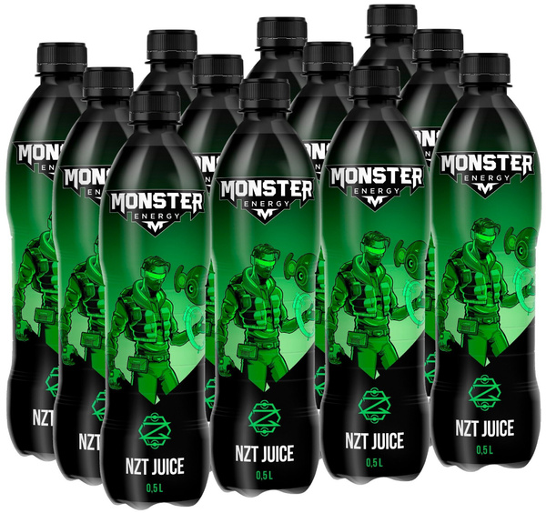 Энергетический напиток MONSTER ENERGY NZT JUICE со вкусом Яблока и Киви ...