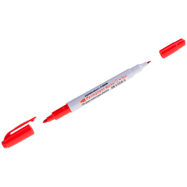 Перманентный маркер Crown Multi Marker Twin P-800W двухсторонний ...