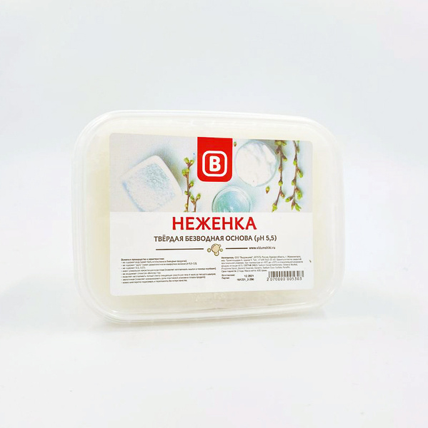 Твердая безводная мыльная основа Выдумщики "НЕЖЕНКА", pH 5.5 400 гр ...