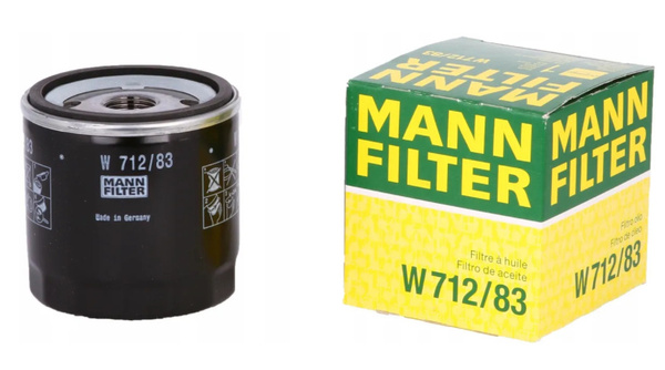 Фильтр масляный MANN FILTER W712/83 - купить по выгодным ценам в интернет-магазине OZON (478611511)