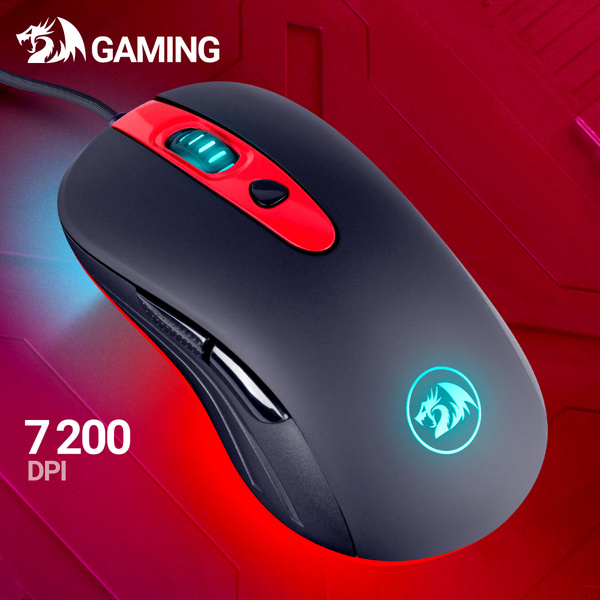 Игровая мышь проводная Redragon Gerderus 70241, черный, красный ...
