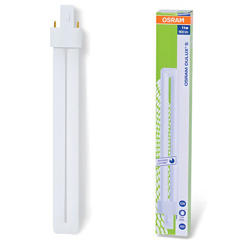 Лампа люминесцентная OSRAM DULUX S 11W/21-840, комплект 5 штук, 11 Вт ...