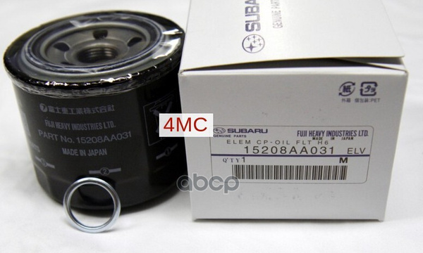 Характеристики Subaru Фильтр масляный арт. SUBARU_15208AA031 подробное ...