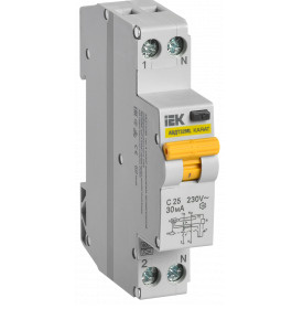 Дифференциальный автомат (АВДТ) 25А 30мА 2P тип A АВДТ-32 IEK / Дифавтомат IEK (ИЕК) 2P ...