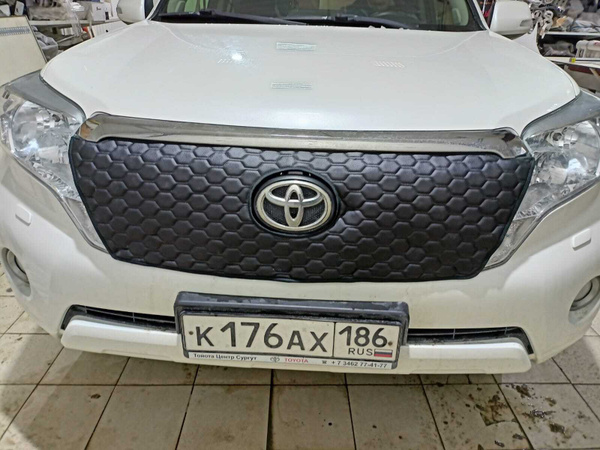 Утеплитель радиатора и бампера для Toyota Land Cruiser Prado 150 (2013-2017) Тойота Ленд Крузер ...