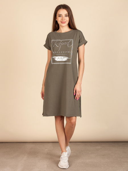 Туника женская SPIRULA, М-110 Хаки, р. 50, Туника женская больших ...