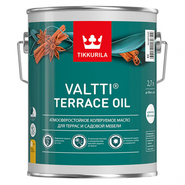 Масло деревозащитное для террас Tikkurila Valtti Terrace Oil база EC 2 ...