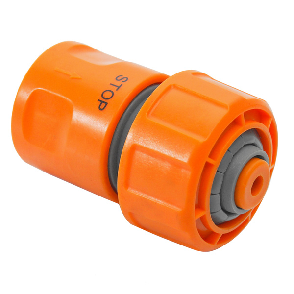 Соединитель для шланга 1/2" (быстросъемный с аквастопом) Polyagro - купить с доставкой по ...