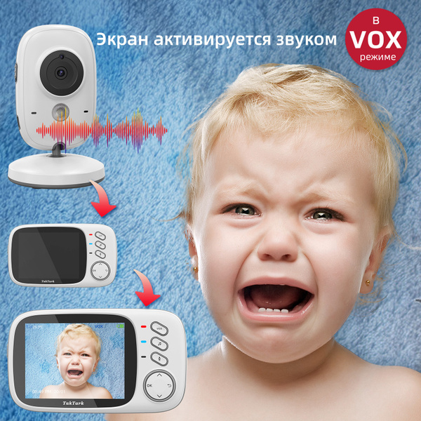 Беспроводная видеоняня Baby Monitor TakTark BM603 3,2 дюйма ...