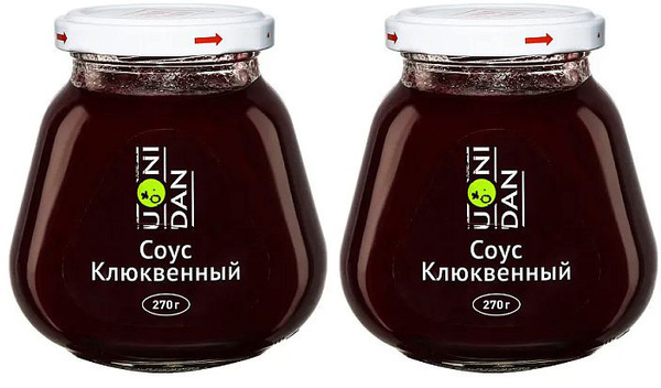 Соус клюквенный UNI DAN, набор 2х270 г - купить с доставкой по выгодным ...