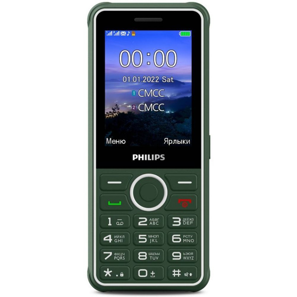 Мобильный телефон Philips Xenium E2301, зеленый - купить по выгодной цене в интернет-магазине ...