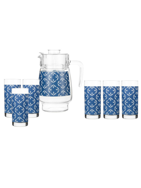 Набор стеклянный кувшин 1600мл и 6 стаканов - купить с доставкой по ...